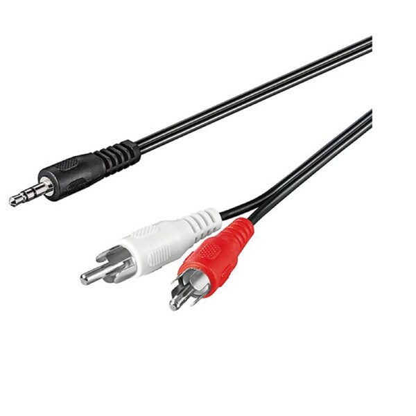 Stereo Plug To 2X Rca Socket Adaptor 1M | Woolworths