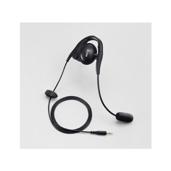 ICOM HS94 Earhook Ear Piece Type Headset w/ Flexible Boom Mic ...