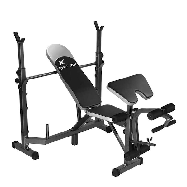 Adjustable Multi-Function Weight Bench Press - Squat Rack Fitness Home ...