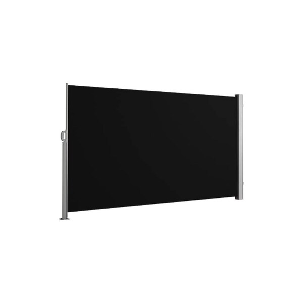 Elora Side Awning Black Partition Screen 2x3m Sun Shade Indoor Outdoor ...
