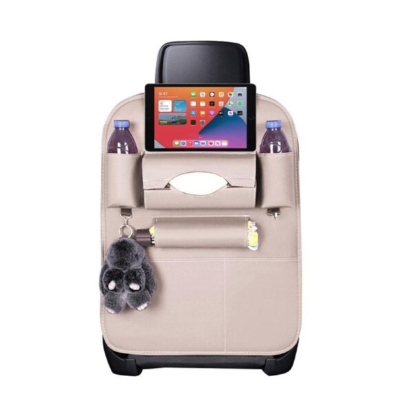 SOGA PVC Leather Car Back Seat Storage Bag Multi-Pocket Organizer ...