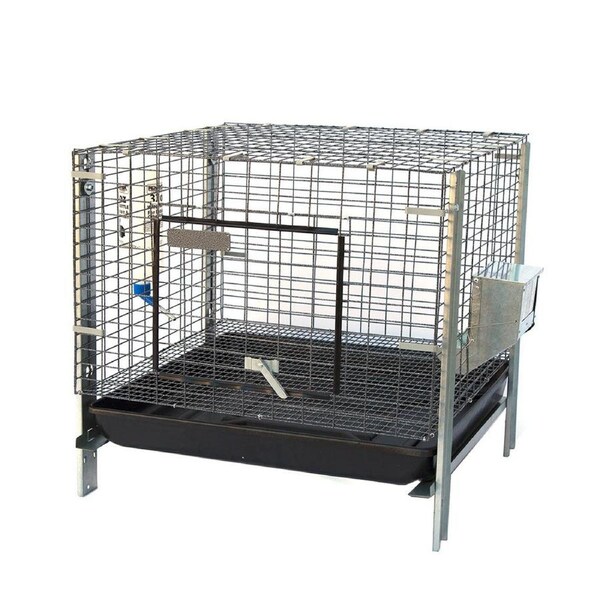Stackable Rabbit Cage with Feeder Water Bottle | Woolworths