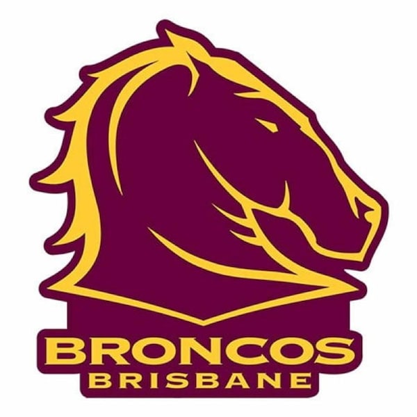 Brisbane Broncos NRL Logo Sticker Car School Books | Woolworths