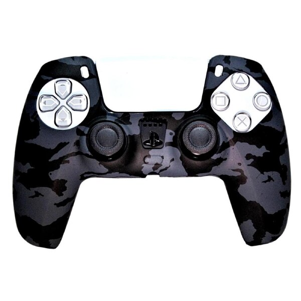 Silicone Cover For PS5 Controller Case Skin - Black Camo | Woolworths