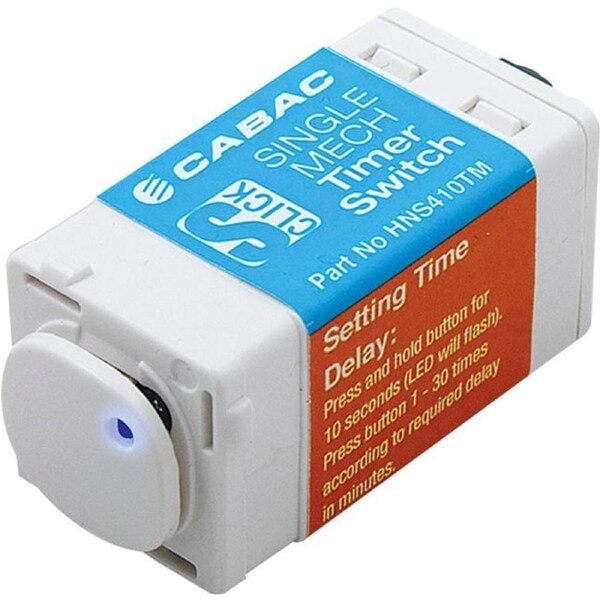 Cabac HNS410TM Minute Mech Timer Switch 2-Wire 1.7Amp Light Switch w ...