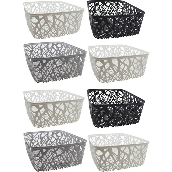 8PK Boxsweden 36.5cm Vin Storage Basket Holder Home Cleaning/Organiser ...