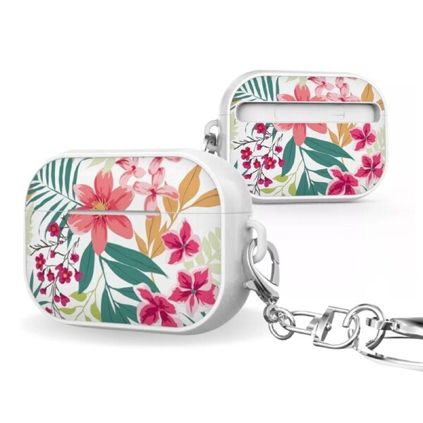 Apple Airpod Pro Case - Cute Flowers & Boho Floral Design Protective ...