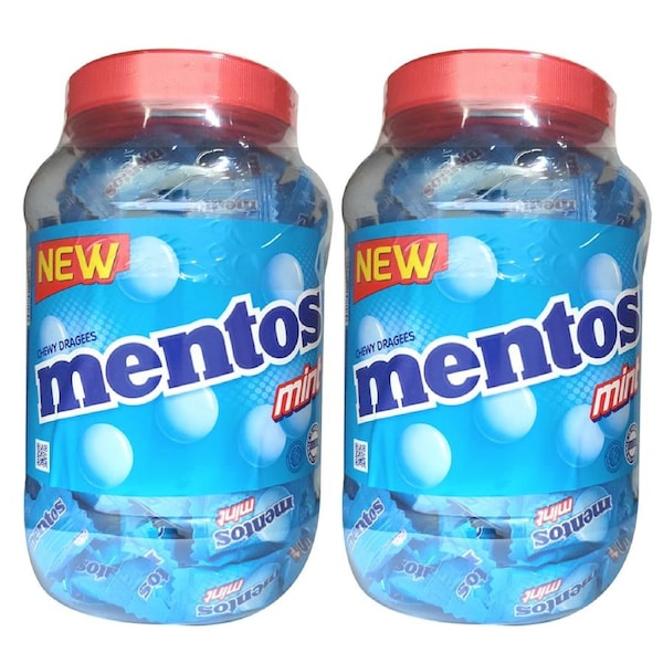 2x Mentos Jumbo Mint Chewy Candy Party Treats Confectionery Candies ...