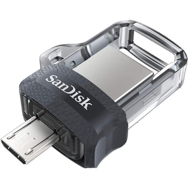 SanDisk Ultra 16GB Dual OTG Clear USB Flash Drive | Woolworths