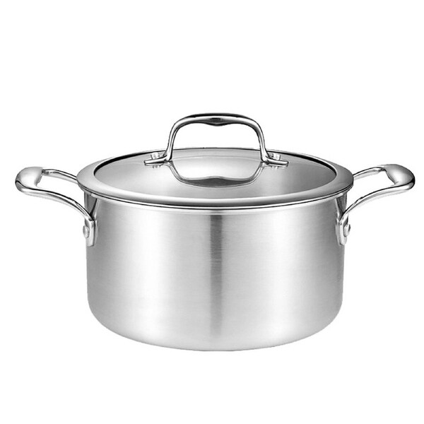 SOGA 26cm Stainless Steel Soup Pot Stock Cooking Stockpot Heavy Duty ...