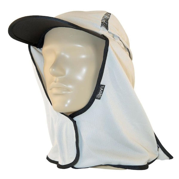 Uveto Kalahari Micro Mesh UV Legionnaire Hat and Neck Shade - Bone ...