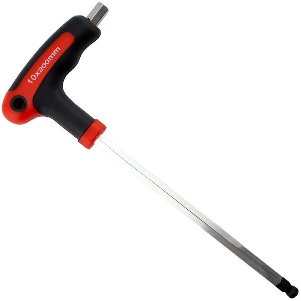 KC Tools 10mm x 200mm Metric T-Handle Hex Allen Key with Ball End ...