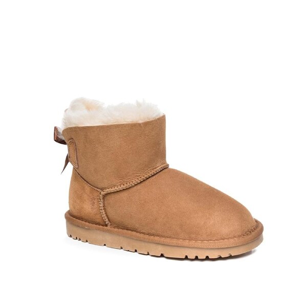 Ugg Kids Bailey Bow Boots (Water Resistant) Ozwear Ugg EU33 / AU13/1 / 200mm / ROSY BROWN ...
