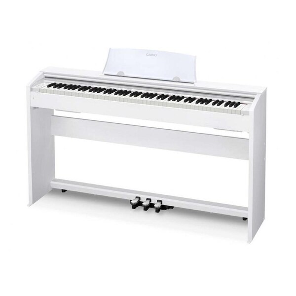 Casio Privia PX-770 - 88 Key Piano - White + Stool | Woolworths