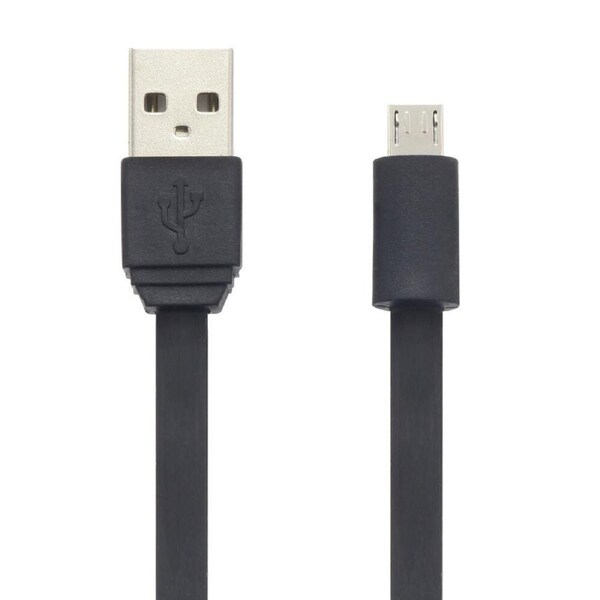 Moki 3m King Size MicroUSB to USB Sync/Charge Flat Cable for Android ...
