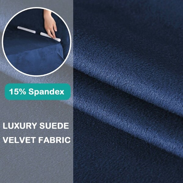 Water Repellent Sofa Cover Luxury Suede Couch Covers Velvet Stretch ...