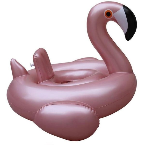 Inflatable Pool Float For Baby Rose Gold Flamingo | Woolworths