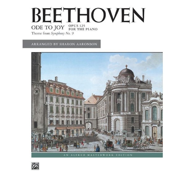 Beethoven Ode to Joy Piano Sheet Music Op 125 9th Symphony Intermediate ...