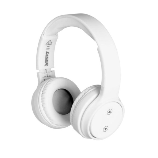 Laser Foldable Wireless Bluetooth Stereo Headphones Bright White ...