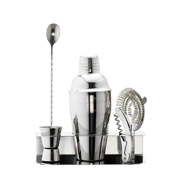 Cellar 6 Piece Stainless Steel Bar Tool Set 9.5X14.5X1.9cm | Woolworths