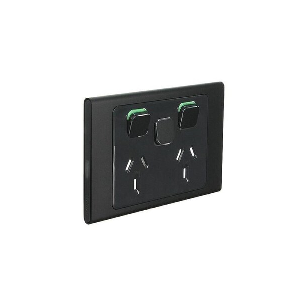 Clipsal Iconic STYL Double Switched Internal Power point with extra ...
