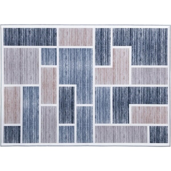 Soft Short Pile Area Floor Rug 160x230 - Blue | Woolworths