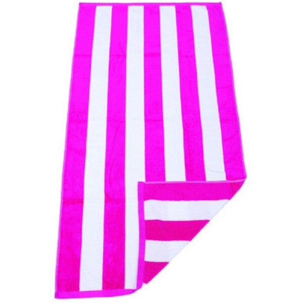 Havana Pink Striped Pool Towel X 20 | Woolworths