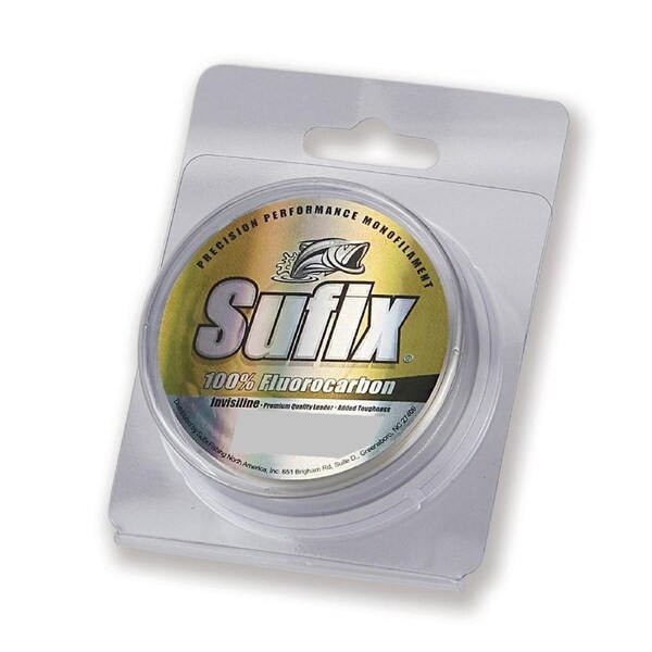 20m Spool of 2lb Sufix 100% Fluorocarbon InvisiLine Fishing Leader ...
