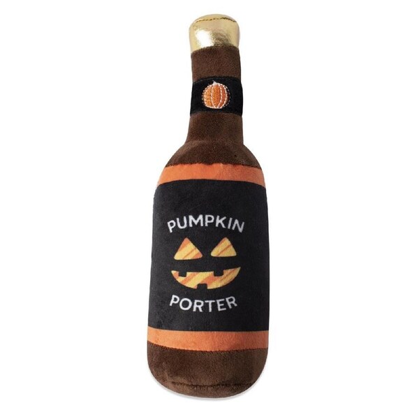 Fringe Studio Plush Squeaker Dog Toy - Bottle Pumpkin Porter | Woolworths