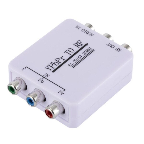 YPbPr analog high-definition color difference + audio to RF radio frequency converter adapter ...