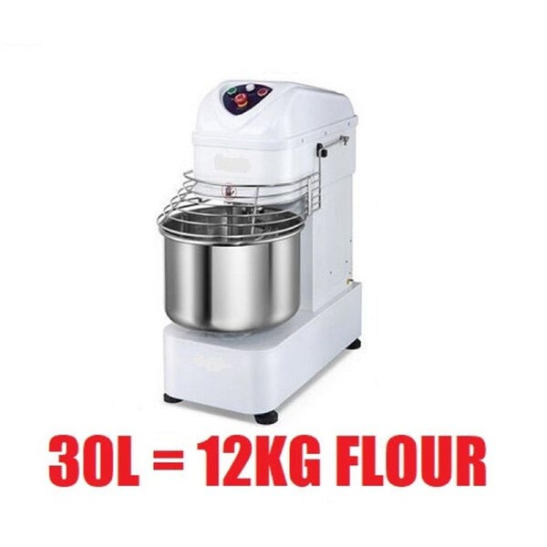 30 Litre Spiral Pizza Dough Mixer Bakery Bread Heavy Duty Commercial 30L - ONE SPEED CHAIN ...