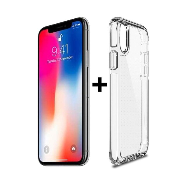 Apple iPhone Xs MAX clear case cover and 4H anti-scratch front screen ...