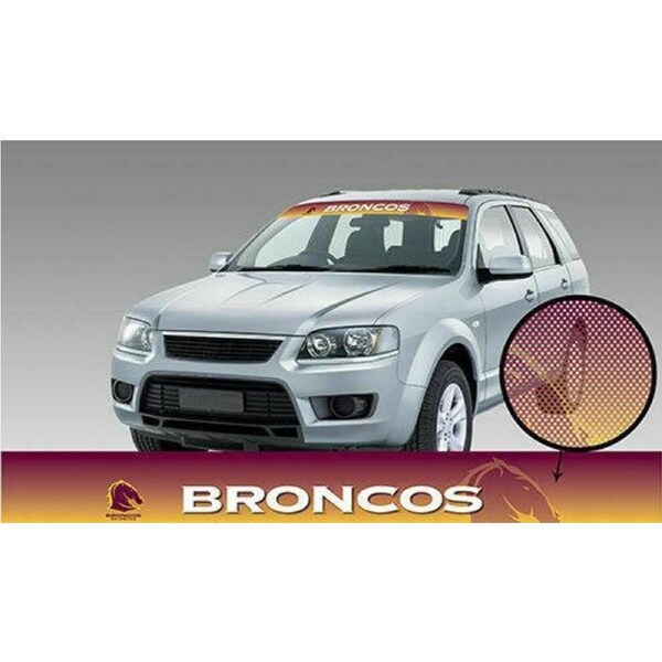 NRL Window Sun Visor Decal - Brisbane Broncos - See Thru Car Sticker ...