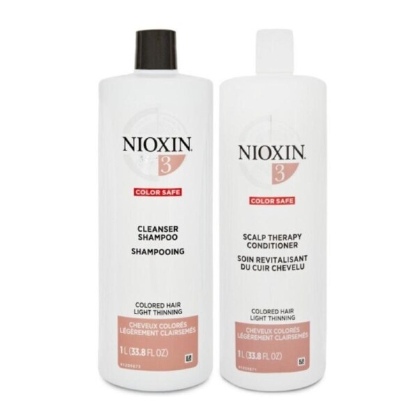 Nioxin System 3 Cleanser Shampoo & Scalp Therapy Conditioner 1L Bundled ...