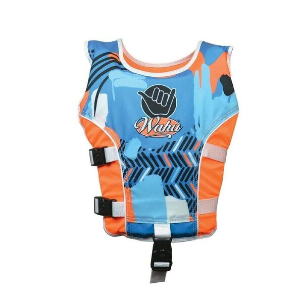 Wahu Swim/Life Vest/Jacket Child Small Blue/Orange15-25kg 2-3y Swimming ...