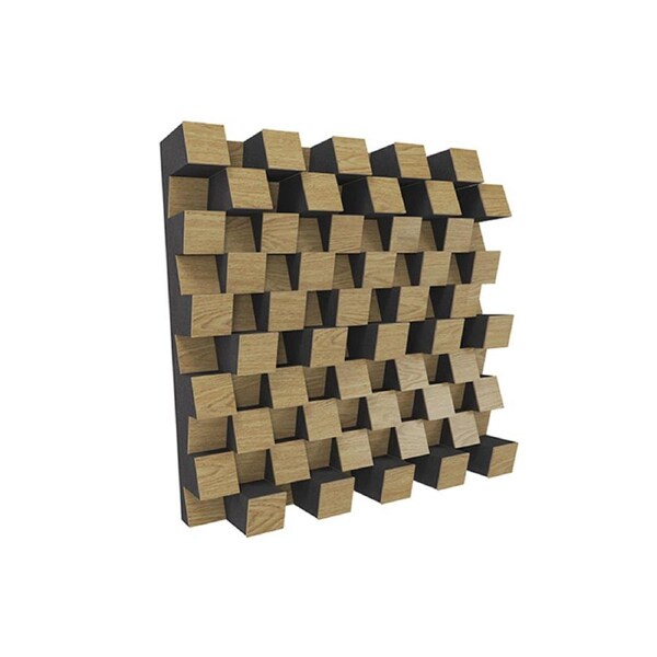 Elite Sound Acoustics Diffuser Panel 120mm Foam Laminate Oak | Woolworths