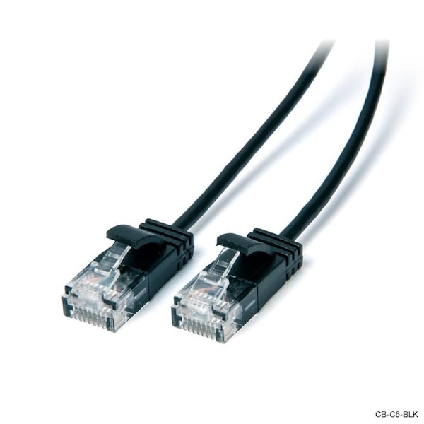 1m Ultra Slim Cat6 Network Cable Black | Woolworths
