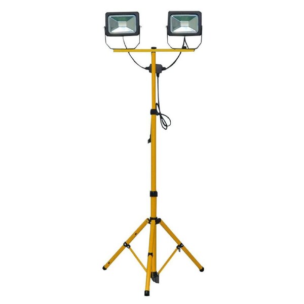 Ultracharge 2x 20W LED Twin Floodlight Outdoor Work/Flood Light w/ 1.6m ...