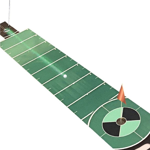 Golf Practice Putting Mat 4.02x0.56M Golf Putting Trainer Anti-Slip ...