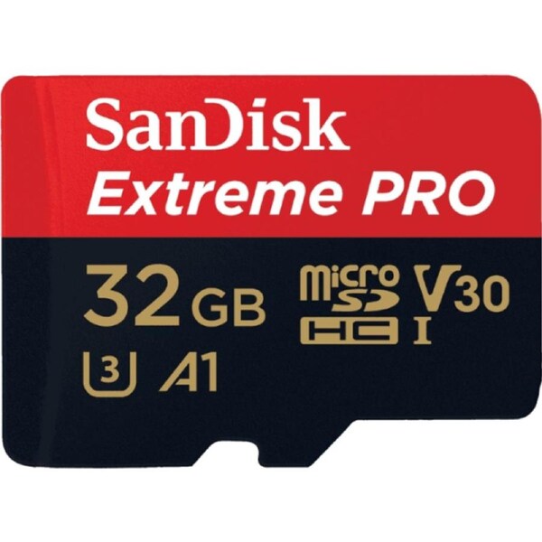 SanDisk Extreme Pro MicroSDXC 32GB 100MB/s UHS-I A1 V30 Memory Card | Woolworths