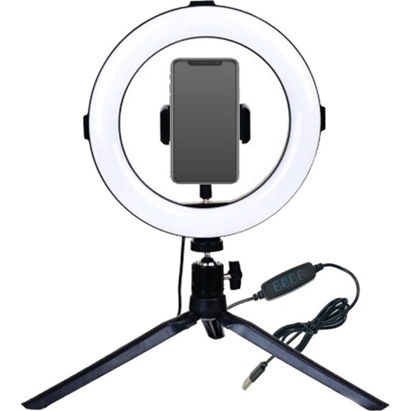 Selfie Ring LED Light 25.4cm Tripod Stand w/ Remote/Mobile Phones ...