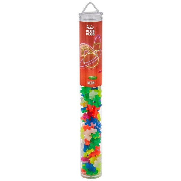 Plus-Plus - Neon Mix - 100 pcs Tube | Woolworths