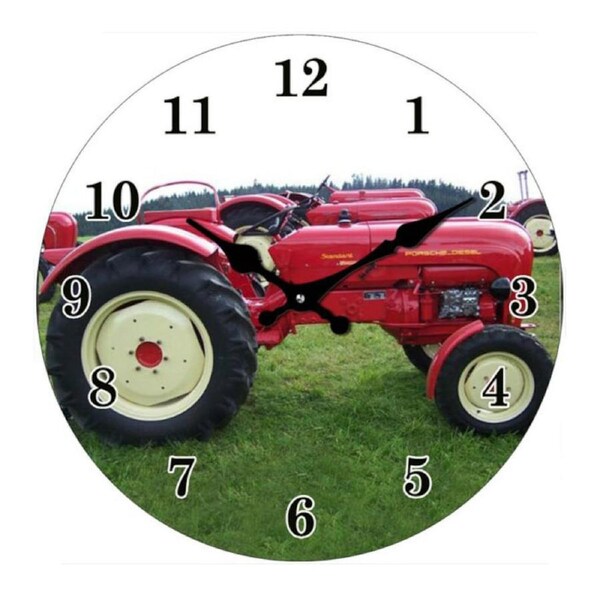 Clock French Country Wall Clocks 17cm RED TRACTOR Small | Woolworths