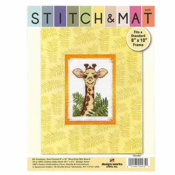 Cross Stitch GIRAFFE X Stitch and Mat Kit incl Threads | Woolworths
