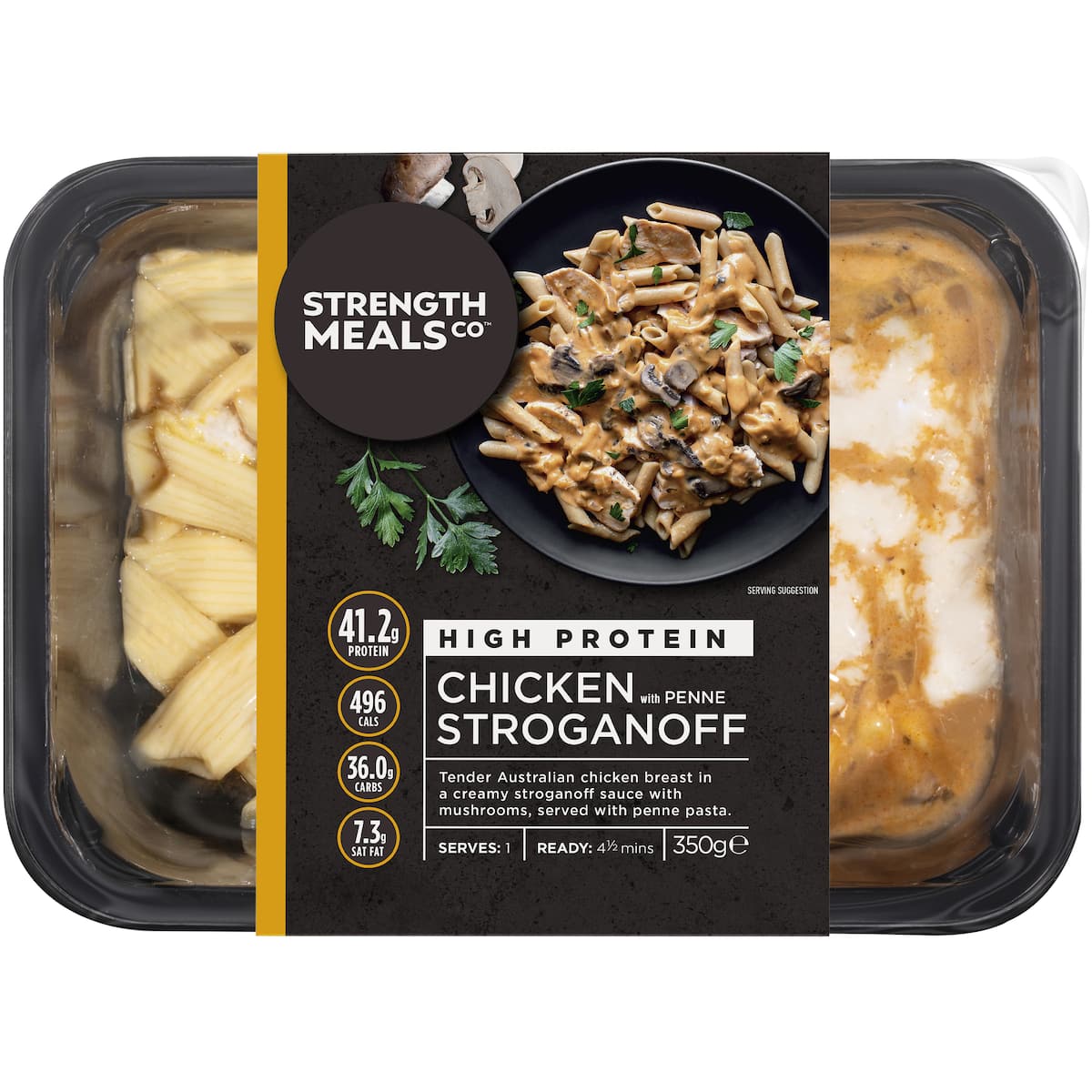 Strength Meals Co Chicken Stroganoff Chilled Meal 350g | bunch