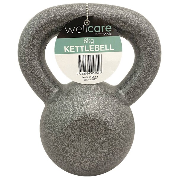 Wellcare 8kg Weight Lifting Kettle Bell Muscle Tone Home Gym/Fitness ...