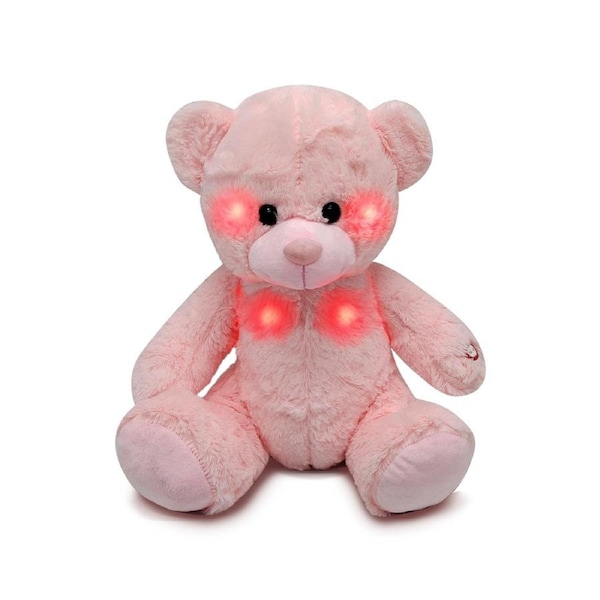 30 cm Pink LED Teddy Bear Plush Toy | Woolworths