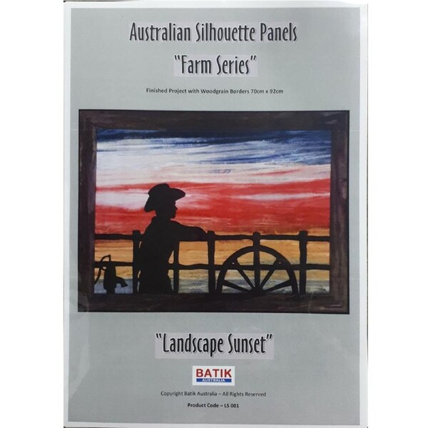 Quilting Sewing Quilt Pattern Landscape Sunset Cowboy Patchwork Pattern ...