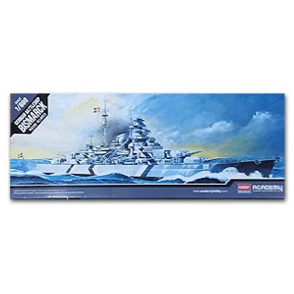 Academy 1/800 Battleship Bismarck (Static) Plastic Model Kit [14218 ...