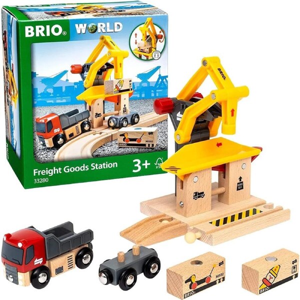 BRIO - Freight Goods Station 6 pieces | Woolworths